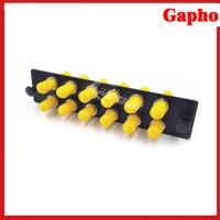 China 12 Port Optical Fiber Distribution Frame with ST Adapter Panel for FTTH Networks for sale