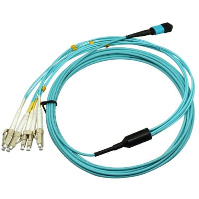 Cina Saltatore misto OM3 OM4 del connettore di cavo a fibre ottiche di gigabit di LC MPO in vendita