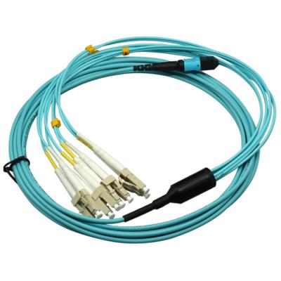 Cina Saltatore misto OM3 OM4 del connettore di cavo a fibre ottiche di gigabit di LC MPO in vendita