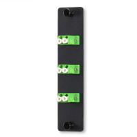 China 3 Position LC Fiber Patch Panel 6 Fiber Duplex Single Mode Adapter Plate for sale