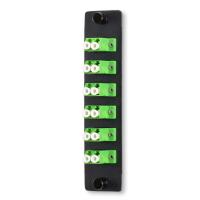 China 12 Fiber 6 Position Fiber Optic Adapter Panel with Duplex Single Mode Adapter for sale