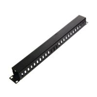 China 19 Inch Cable Management Rack Fiber Optic Adapter Panel 1U Horizontal for sale