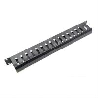 China 19 Inch Cable Management Rack Fiber Optic Adapter Panel 1U Horizontal for sale