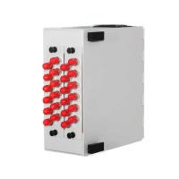 China Fiber Patch Panel DIN Rail Terminal Box 6 12 ST with Guide Slide for sale