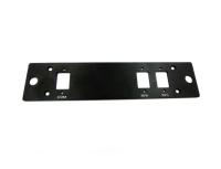 China 3 Position LC Fiber Patch Panel 6 Fiber Duplex Single Mode Adapter Plate for sale