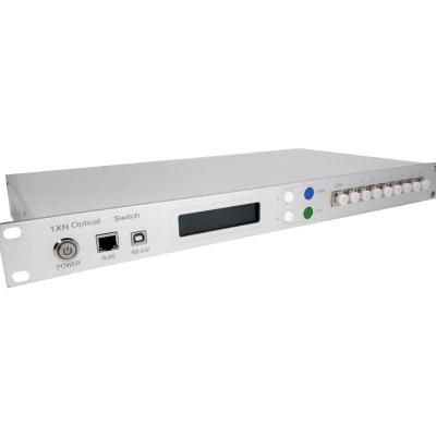 中国 LED表示パネルが付いている自動測定の棚1×N繊維のオプティカル スイッチ 販売のため