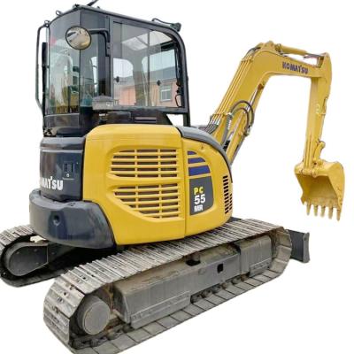 China Mini Komatsu Original Excavadora Usada 55MR PC55MR-2 Excavadora com cilindro hidráulico à venda