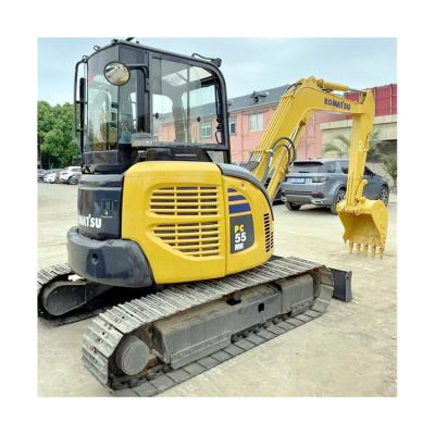Cina Escavatore a trascinatore Komatsu PC55MR-2 con 2800 ore di lavoro e 5000 kg di peso della macchina in vendita