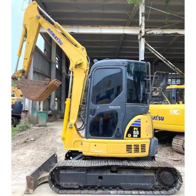 Cina Escavatore a trascinatore Komatsu PC55MR-2 con 2800 ore di lavoro e 5000 kg di peso della macchina in vendita