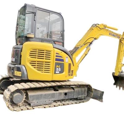 China Original Japão Komatsu Usado 55MR Pequena Escavação PC55MR-2 Mini Escavação Compacta à venda