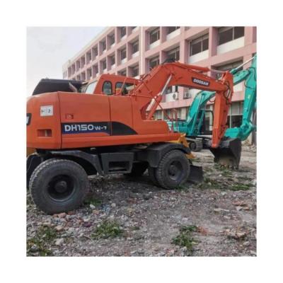 China DOOSAN150W DH150W DH150W-7 Wheel Excavator / Gebruikte DOOSAN DH 150 150W-7 KOREA Motor Te koop