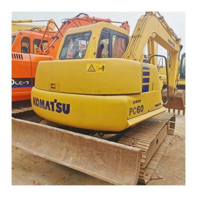 중국 6300kg 작동 무게 사용 된 코마쓰 PC60-7 발굴기 일본 원본 상태 판매용