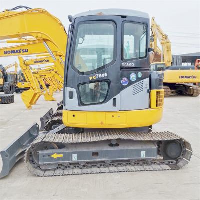 Китай 8 тонн PC78US-6 Использованный экскаватор из Японии с 1510 рабочими часами в хорошем состоянии продается