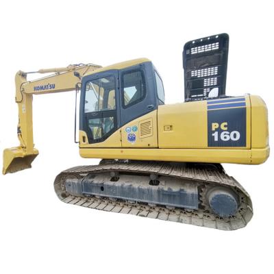중국 일본 원본 색상 16톤 코마쓰 PC160-7 사용 된 발굴기 16500KG 운영 무게 판매용