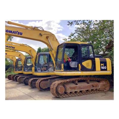 중국 16 톤 수압 사용 코마쓰 발굴기 PC160 일본에서 좋은 건강과 원래 색상 판매용