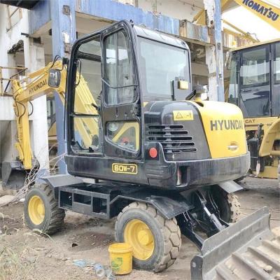 Cina Usato Hyundai 60 Excavator 6T Mini Excavator con cilindro idraulico originale in vendita