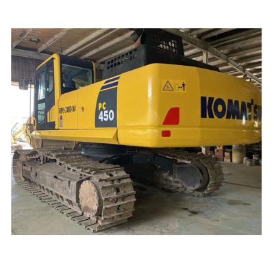 중국 상하이 사용된 코마쓰 PC450-8 발굴기 2.1m3 버킷 용량 45000 KG 기계 무게 판매용
