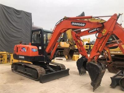Cina Doosan DH55 mini escavatore con cilindro idraulico originale in buone condizioni in vendita