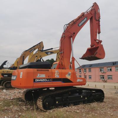 Cina 218KW Doosan DH420-7 DH420 DH420LC-7 ha utilizzato il macchinario di ingegneria resistente del cingolo 42Ton dell'escavatore in vendita