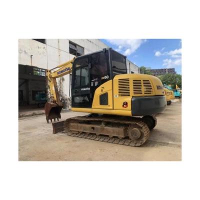 중국 사용 된 KOMATSU PC60-7 PC60 1600 작업 시간 소형 수압 크롤러 발굴기 판매용