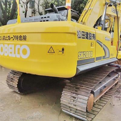 China 2018 Kobelco SK200-8 Graafmachine 20 Ton Japan Originele graafmachine met een emmercapaciteit van 0,8 m3 Te koop