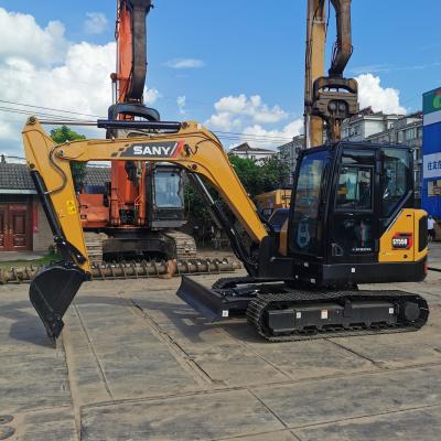 China Mini 5 Ton Original Design Excavator Sany SY55 com lâmina e original bomba hidráulica à venda