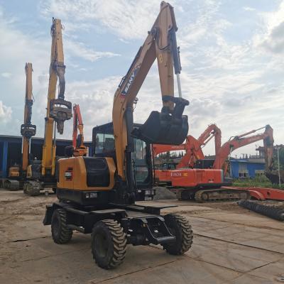 China Sany Excavator SY65W-S Equipped with Original Hydraulic Valve and 0.25m3 Bucket Capacity for sale