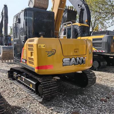 Cina Minore ore di utilizzo Sany SY75 escavatore con pompa idraulica originale e 274 ore di lavoro in vendita