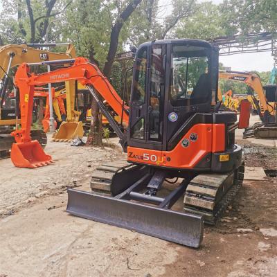 China Mini Usado Hitachi ZX50U Hydraulic Crawler Digger com motor ISUZU Original à venda