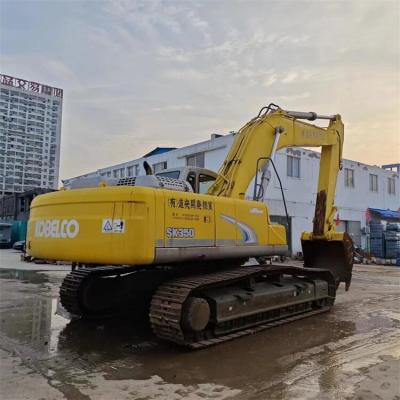 China Used Kobelco 350 Excavator with 1.6m3 Bucket Capacity and HINO Engine in Shanghai Yard for sale