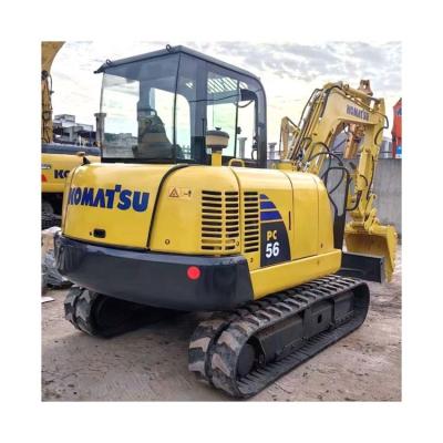 China Año 2020 Original de Japón 5 toneladas Mini Usado Komatsu PC56 Excavadora Crawler en Shanghai en venta