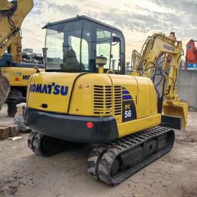 China Guter Zustand Original 5 Tonnen Mini Gebraucht Komatsu PC56-7 Bagger aus Japan in Shanghai zu verkaufen