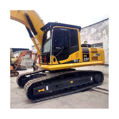 China 22 toneladas Excavadora Komatsu PC220 usada no Japão, com bomba e válvula hidráulicas originais à venda