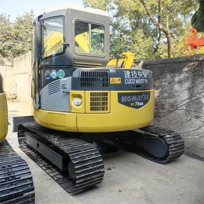 China Mini Komatsu PC78 Crawler Excavator 7 Ton Usado no Japão com válvula hidráulica original à venda