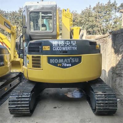 China Mini Komatsu PC78 Crawler Excavator 7 Ton Usado no Japão com válvula hidráulica original à venda