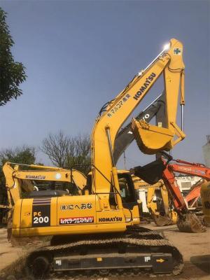 China Crawler Chain Moving Type 20t Gebruikte Komatsu PC200-7 graafmachine met Cummins motor Te koop