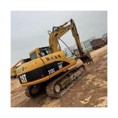 China Cat 312 Graafmachine, kruipende ketting, bewegende type met goede gezondheid en duurzame constructie Te koop