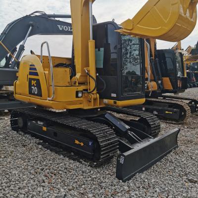 China Excavator Komatsu Original Japan Used Crawler Excavator For Sell Pc70 Used 0.3 M3 6.0 M for sale