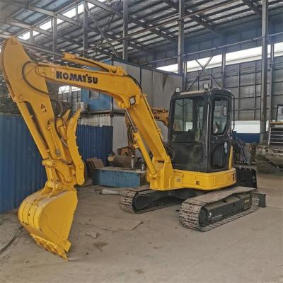 Cina 1600 ore di lavoro Komatsu PC55MR Escavatore Usato Escavatore a trascinatore con lama da dozzina in vendita