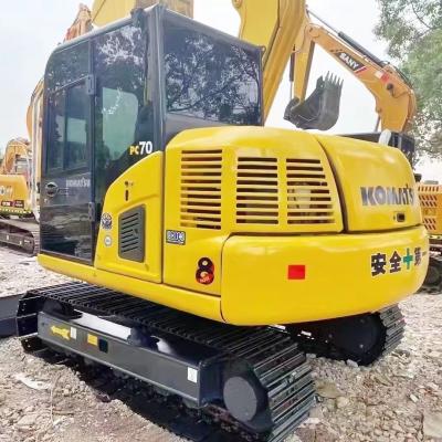 China Japanese Used Komatsu PC70-8 Crawler Excavator with 6.5TON Operating Weight 0.3m³ Bucket Capacity and 48.5KW Power for sale