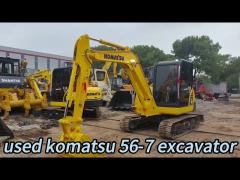 Komatsu PC56 Crawler Excavator With 0.22m3 Bucket Capacity And 5300KG Operating Weight