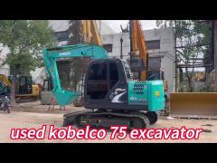 Escavatore originale usato Kobelco SK75 di seconda mano 7 tonnellate Mini Macchine per il movimento della terra Scavatore