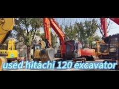 12톤 사용 된 수압 크롤러 발굴기 히타치 ZX120 일본 원본 ISUZU 엔진