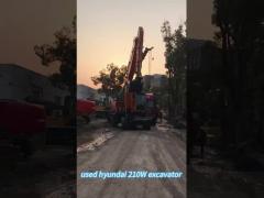 좋은 상태 20 톤 사용 된 현대 210 바퀴 발굴기 한국 1.05m3 버킷 용량