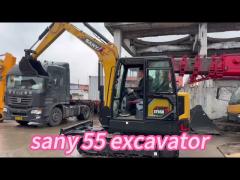 Motor ISUZU Sany SY55 Excavadora en Shanghai 0,23m3 Capacidad de cubo mejor garantizada