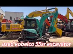 SK55SR Excavadora Crawler Kobelco Mini Excavadora de 5 toneladas com sapatos de borracha em Xangai