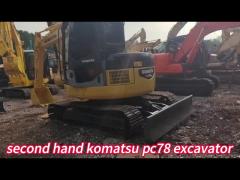 Gesundheit beginnt mit der Ausrüstung 8 Tonnen kleiner Gebrauchtbagger Komatsu PC78-8 aus Japan