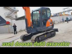 Mini Used Doosan DX60-9C Excavator Originale Crawler Macchinari di movimento della terra dalla Corea