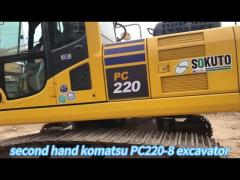 Bomba hidráulica Komatsu PC 200-8 20 toneladas Excavadora usada Modelo 2021 Feito no Japão