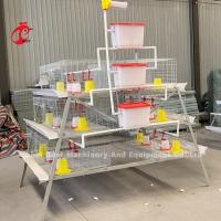 China Day Old Chicks Battery Cage For Broilers 3 Or 4 Tier Galvanized Iris for sale